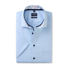 OLYMP Herren OLYMP Kurzarmhemd &raquo;Luxor modern fit&laquo; blau 39, N-Gr