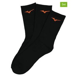 Mizuno 3er-Set: Sportsocken in Schwarz - 63% | Gr&ouml;&szlig;e 41-43 | Damen-outdoor-ausruestung