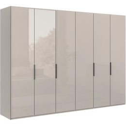 Wiemann Faltt&uuml;renschrank &raquo;Ohio, Kleiderschrank, Schrank, Garderobe, mit Glasfront, 300 cm&laquo; inklusive Einlegeb&ouml;den & Kleiderstangen, 2 H&ouml;hen, MADE IN 