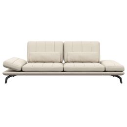 FLEXLUX 3-Sitzer &raquo;Tropea Funktionssofa, Designsofa, Relaxfunktion, TV-Couch,&laquo; mit Armteilverstellung sowie Sitztiefenverstellung, Breite 252 cm wei&szlig;