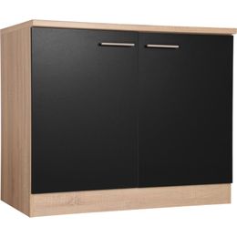 respekta Sp&uuml;lenschrank &raquo;Merle&laquo; Breite 100 cm, Soft-Close, Griffe aus Metall, 85 cm Arbeitsh&ouml;he