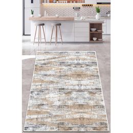 Conceptum Hypnose Kurzflor-Teppich ''Incierto'' in Beige/ Grau - 44% | Gr&ouml;&szlig;e 80x150 cm |