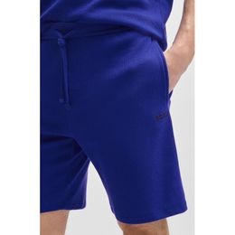 BOSS Herren BOSS Pyjamashorts &raquo;Waffle Shorts&laquo; blau S (48), N-Gr
