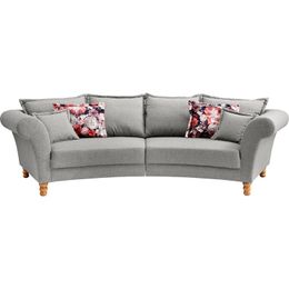 Home Affaire Big-Sofa &raquo;Tassilo geschwungene Formensprache, bequem, Mega Sofa, Breite 350cm&laquo; grau 100% Polyester
