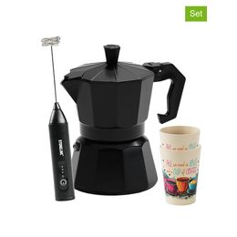 Stoneline 4tlg. Kaffee-Set in Schwarz - 55% | Gedeckter-tisch
