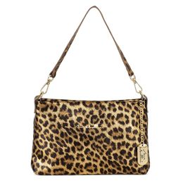 Anna Morellini Leder-Henkeltasche "Delfina" in Beige/ Schwarz - (B)25 x (H)16 x (T)4 cm - 70% | Damen-taschen