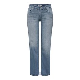 Only Damen Only Straight-Jeans &raquo;ONLBLUSH MID STRAIGHT DNM REA558 NOOS&laquo; blau XS (34), L&auml;nge 32