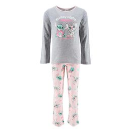 Lilo and Stitch Lilo & Stitch Pyjama "Lilo & Stitch" in Grau/ Rosa - 56% | Gr&ouml;&szlig;e 104 | Kinder-waesche