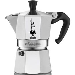 Bialetti Espressokocher &raquo;Moka Express&laquo; 0,09 l Kaffeekanne Aluminium grau
