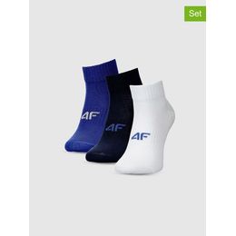 4F 3er-Set: Socken in Schwarz/ Blau/ Wei&szlig; - 44% | Gr&ouml;&szlig;e 32-34 | Kinder-socken-strumpfhosen