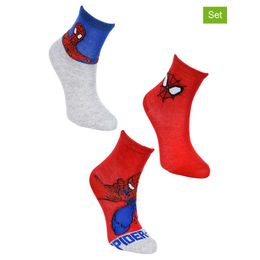 Spiderman 3er-Set: Socken "Spiderman" in Rot/ Blau - 21% | Gr&ouml;&szlig;e 31-34 | Babysocken-strumpfhosen