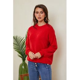 Jos&eacute;fine Pullover "Letenye" in Rot - 77% | Gr&ouml;&szlig;e L | Damen-pullover-cardigans