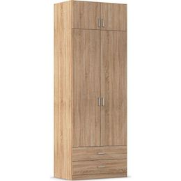 Rauch Kleiderschrank &raquo;Schrank Garderobe W&auml;scheschrank GAMMA in 4 Breiten 91-226 cm&laquo; 3 verschiedene Ausstattungen BASIC/CLASSIC/PREMIUM (inkl. SOFT-