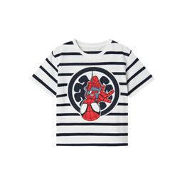 name it T-Shirt 'NMMMULIN SPIDER' Jungen Gr&ouml;&szlig;e 110 navy / grau / rot / wei&szlig;