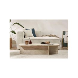 Evila Couchtisch "Harbor" in Beige - (B)120 x (H)30 x (T)45 cm - 76% | Tische