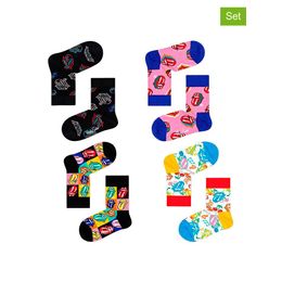 Happy Socks 4tlg. Geschenkset in Bunt - 77% | Gr&ouml;&szlig;e 22-24 | Babysocken-strumpfhosen