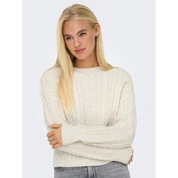 Only Damen Only Strickpullover &raquo;ONLSOFIE LS CABEL PULLOVER EX KNT&laquo; beige L (40)