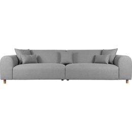 Home Affaire Big-Sofa &raquo;Svennis&laquo; in 2 Bezugsqualit&auml;ten, B/T/H: 314/98/83 cm grau Struktur (100% Polyester);Filzoptik (100% Polyester)