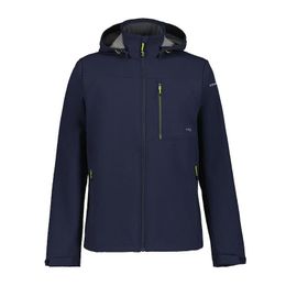 Icepeak Jungen Softshelljacke &raquo;BEEDEVILLE&laquo; mit Kapuze mit dezenten Logoschriftz&uuml;gen blau 54