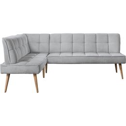 exxpo - sofa fashion Eckbank &raquo;Latte&laquo; moderne Sitz- und R&uuml;ckensteppung, bequem und elegant, hoher Holzfu&szlig; 94% PES, 6% NY