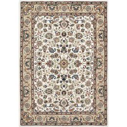 Theko Wollteppich &raquo;Royal Orient Isfahan&laquo; rechteckig 14 mm H&ouml;he handgetuftet, Orient-Optik, reine Wolle beige Schurwolle