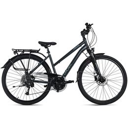 Dacapo Trekkingrad &raquo;Firenze 300 Anthrazit 24 G&auml;nge RH 48 cm&laquo; 24 Gang Shimano Acera Schaltwerk Kettenschaltung Trekkingrad