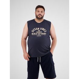 Lerros Herren Lerros Muskelshirt &raquo;Print-Tanktop in Gro&szlig;en Gr&ouml;&szlig;en&laquo; blau 3XL