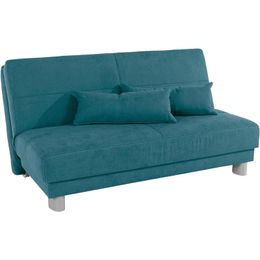 Home Affaire Schlafsofa &raquo;Gina&laquo; mit einem Handgriff vom Sofa zum Bett blau