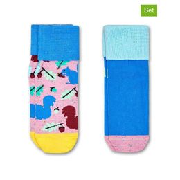 Happy Socks 2er-Set: Socken in Bunt - 65% | Gr&ouml;&szlig;e 22-24 | Babysocken-strumpfhosen