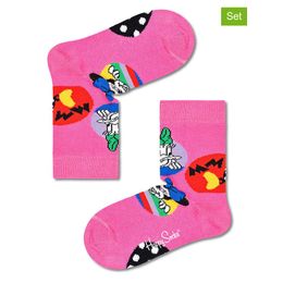 Happy Socks 2er-Set: Socken in Pink - 84% | Gr&ouml;&szlig;e 22-24 | Babysocken-strumpfhosen