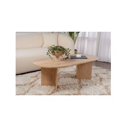 Evila Couchtisch ''Sable'' in Hellbraun - (B)119 x (H)39,8 x (T)60 cm - 75% | Tische