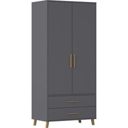 Rauch Dreht&uuml;renschrank &raquo;Kleiderschrank Schrank Garderobe SHINJO Breiten 93/140/187 cm&laquo; in 3 verschiedenen Ausstattungen BASIC/CLASSIC/PREMIUM, Griffe 