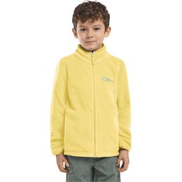 Jack Wolfskin Fleecejacke "Taunus" in Gelb - 43% | Gr&ouml;&szlig;e 164 | Kids-fleecejacken-fleecepullover