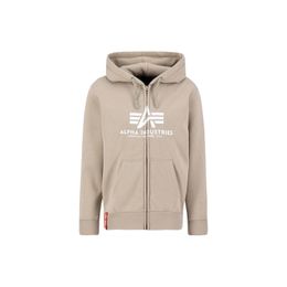 Alpha Industries Herren Hoodie &raquo;Basic Zip Hoodie BL&laquo; beige S