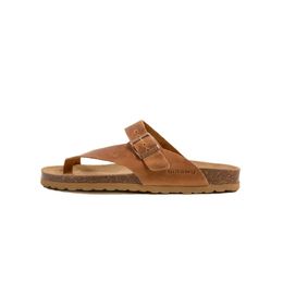 billowy Leder-Zehentrenner in Hellbraun - 54% | Gr&ouml;&szlig;e 41 | Herrensandalen