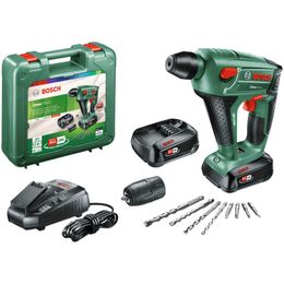 Bosch Home and Garden Akku-Bohrhammer &raquo;Uneo Maxx&laquo; Set, inkl. 2 Akkus, Ladeger&auml;t, Koffer bunt Unbegrenzte Freiheit &ndash; Kompatibel mit alle Ger&auml;ten der 18V POWER FOR ALL 