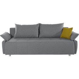 Collection AB Schlafsofa &raquo;, 3-Sitzer, Funtastic&laquo; inkl. Bettfunktion, Bettkasten, Federkern, Frei im Raum stellbar grau Zierkissen: 100% Polyester;