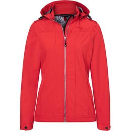 DEPROC Active Damen DEPROC Active Softshelljacke &raquo;DECORAH PEAK WOMEN&laquo; mit abnehmbarer Kapuze rot 40 (M)