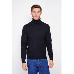 William de Faye Rollkragenpullover in Schwarz - 71% | Gr&ouml;&szlig;e 52 | Herren-plussize