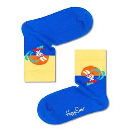 Happy Socks Socken "Surfing Bunny" in Blau/ Gelb - 58% | Gr&ouml;&szlig;e 22-24 | Babysocken-strumpfhosen