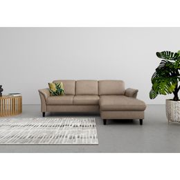 Sit & More sit&more Ecksofa &raquo;Maggiore L-Form&laquo; wahlweise mit Kopfteilverstellung, Bettfunktion und Bettkasten grau 100% Polyester