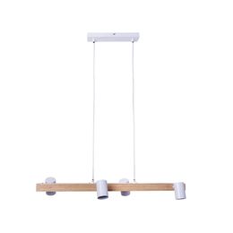 N&auml;ve n&auml;ve H&auml;ngeleuchte "Frida" in Hellbraun/ Wei&szlig; - (B)80 x (H)120 x (T)24 cm - 43% | Haengeleuchten-deckenleuchten