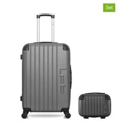 Les P'tites Bombes Les P ́tites Bombes 2tlg. Set: Hardcase-Trolley und Beautycase "Hambourg" in Anthrazit - 71% | Damen-koffer-reisegepaeck