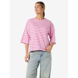 Noisy may Shirt "Ember" in Rosa/ Wei&szlig; - 37% | Gr&ouml;&szlig;e S | Damen-tops