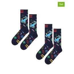 Happy Socks 2er-Set: Socken in Bunt - 57% | Gr&ouml;&szlig;e 36-40 | Herrensocken