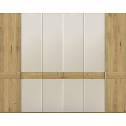 Musterring Kleiderschrank &raquo;Savona, Kleiderschrank, Schrank, Garderobe, teilmassiv Eiche&laquo; mit T&uuml;rd&auml;mpfern, mit Spiegel oder Glas, extra B&ouml;den, MADE IN GERMANY, 