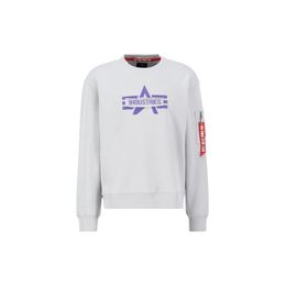 Alpha Industries Damen Sweater &raquo;Logo Edge Sweatshirt&laquo; grau M