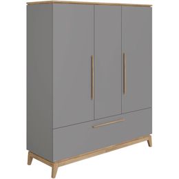 Paidi Kleiderschrank &raquo;STIENE in Beige oder Grau, 3 T&uuml;ren und 1 Schublade mit Soft-Close&laquo; B/H/T ca. 170/200/57cm, inkl Kleiderstange + Einlegeb&ouml;den, 