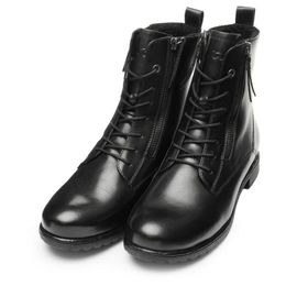 Ara Damen Schn&uuml;rboots &raquo;LIVERPOOL&laquo; Kurzstiefel, Biker Boots in Bequemweite G (= weit) schwarz 4,5 (37,5)
