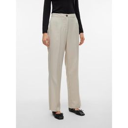 V&eacute;ro Moda Vero Moda Damen Anzughose &raquo;VMRITA MW STRAIGHT PANT NOOS&laquo; beige XS (34), L&auml;nge 34